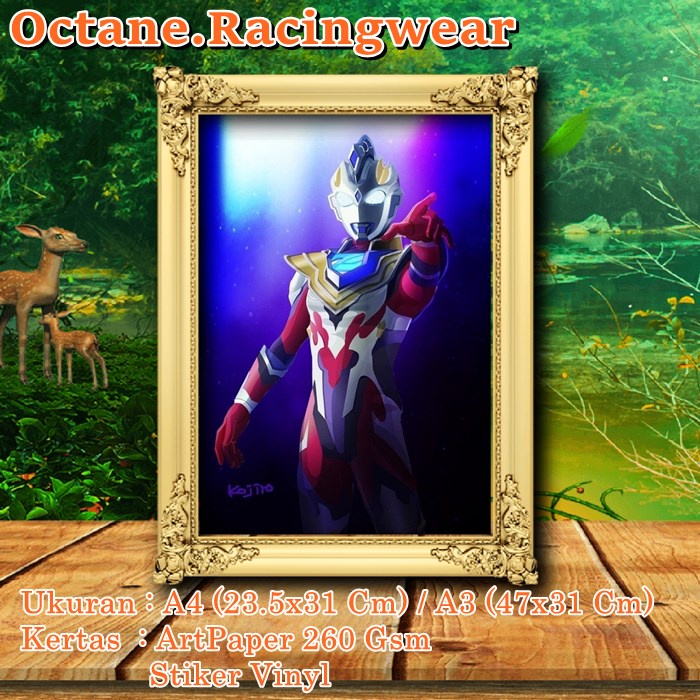 Jual Sticker & Poster Ultramen ultraman Mebius chuck nice nexus gaiya ...