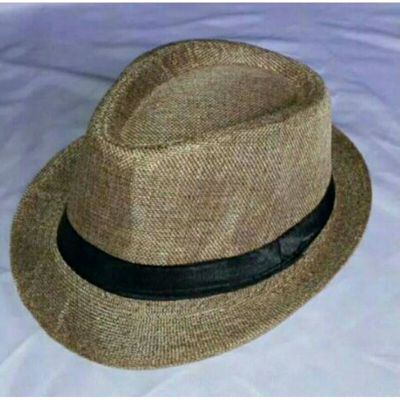Jual Topi fedora anyam import elegan artis korea | Shopee Indonesia