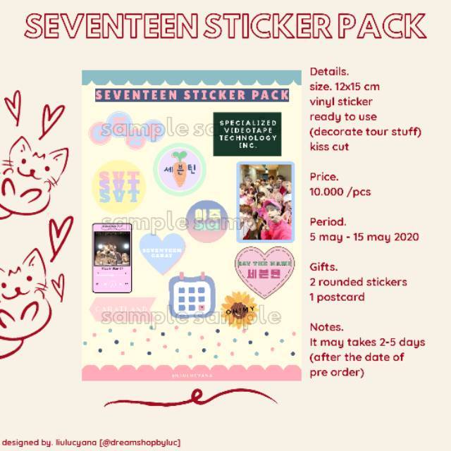 Jual PRE ORDER SEVENTEEN STICKER PACK | Shopee Indonesia