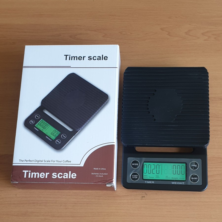 Jual Timbangan Digital Timer Scale Coffee Tea / Timbangan Kopi 5kg free baterai MS-K07 | Shopee ...