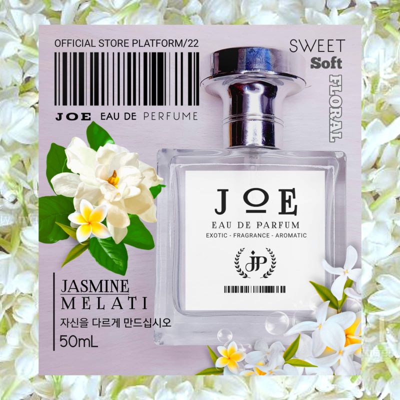 Jual Parfum Melati by JOE, Parfum Harum Wangi Tahan lama, Unisex Wanita ...