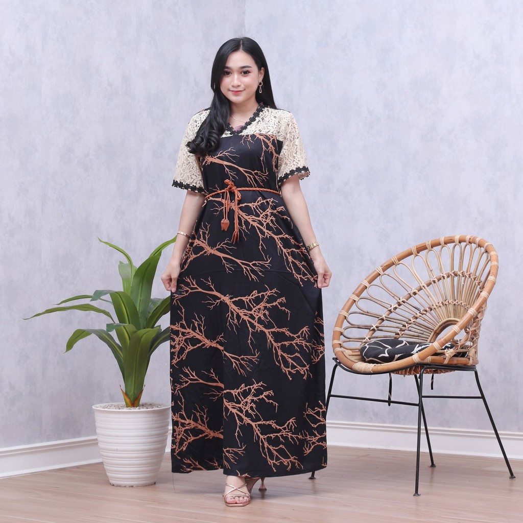 Jual daster lengan panjang model terbaru/ daster gamis lengan panjang ...