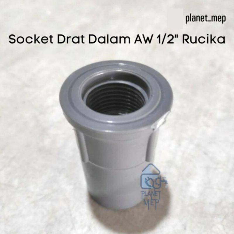 Jual RUCIKA Faucet Socket AW 1/2" / Socket Drat Dalam | Shopee Indonesia