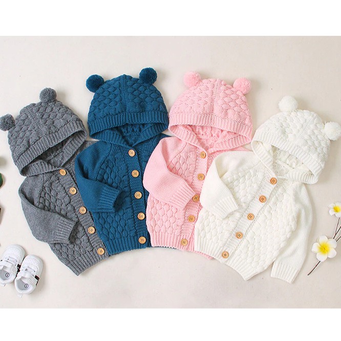 Jual Jaket Hoodie Anak Rajut Popcorn Tebal Magra | Shopee Indonesia