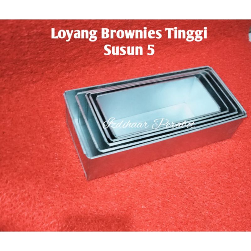Jual Loyang Roti Loyang Kue Loyang Brownies Tinggi Set Isi 5pcs ...