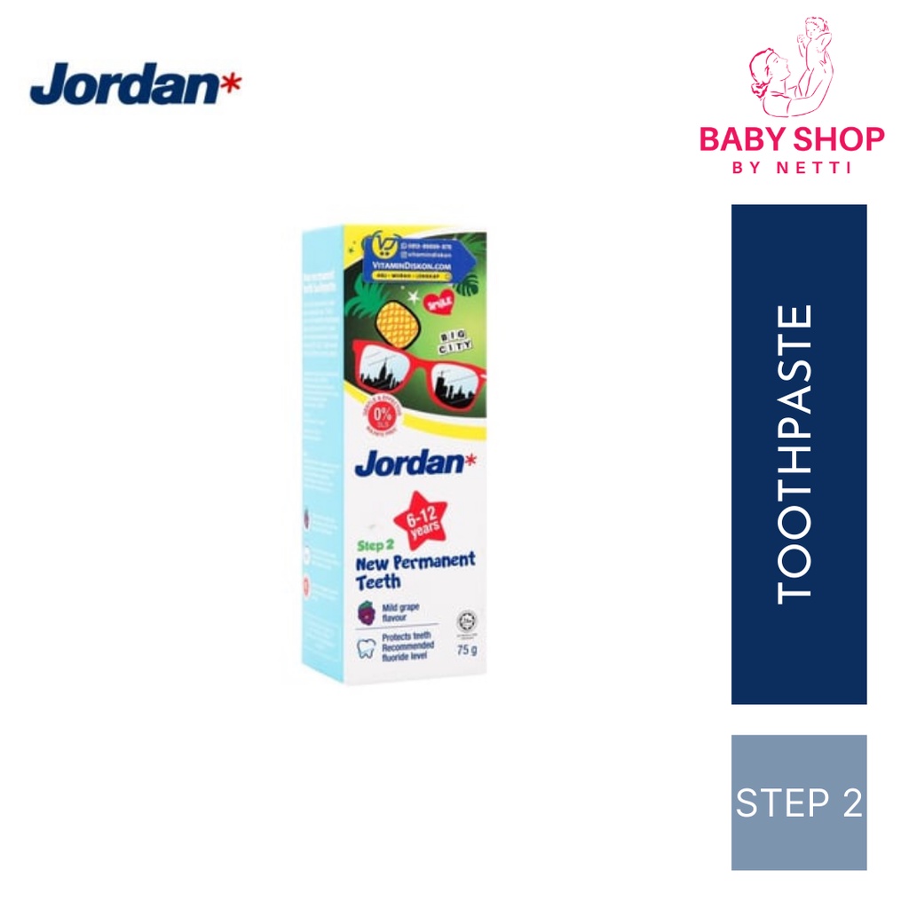 Jual JORDAN KIDS TOOTHPASTE STEP 2 6-12 YEARS | Shopee Indonesia