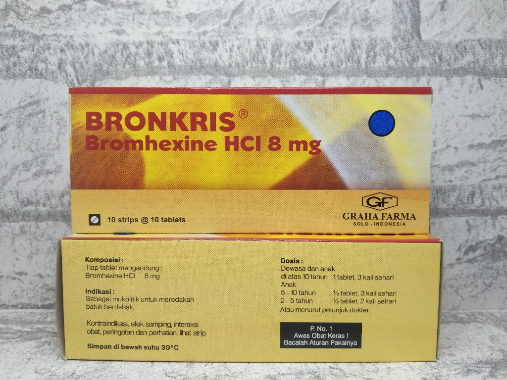 Jual Original BRONKRIS 8 MG TAB per BOX | Shopee Indonesia