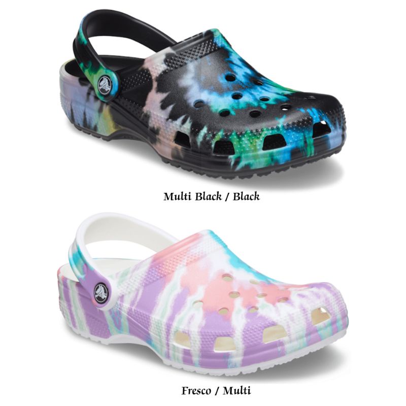 Jual Crocs Classic Tie Dye Graphic Clog Sandal Pria Wanita Dewasa ...