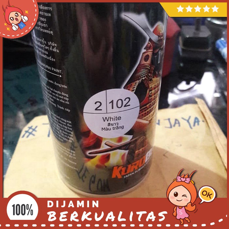 Jual Cat Semprot / Pylox Samurai White / Putih ( Kode 102 ) Ukuran 400 Ml Sparepart Motor Murah ...