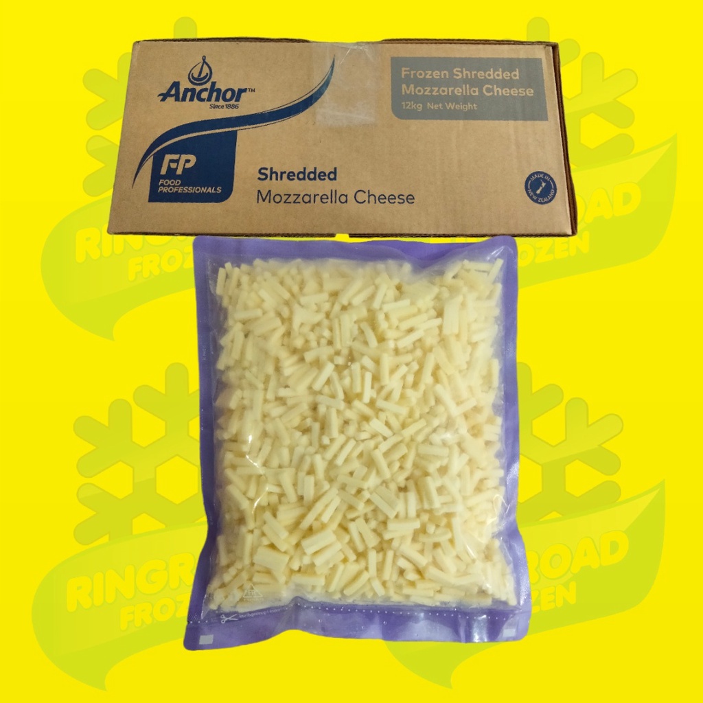 Jual ANCHOR SHREDDED MOZZARELLA CHEESE 500 GR - KEJU MOZZARELLA PARUT ...