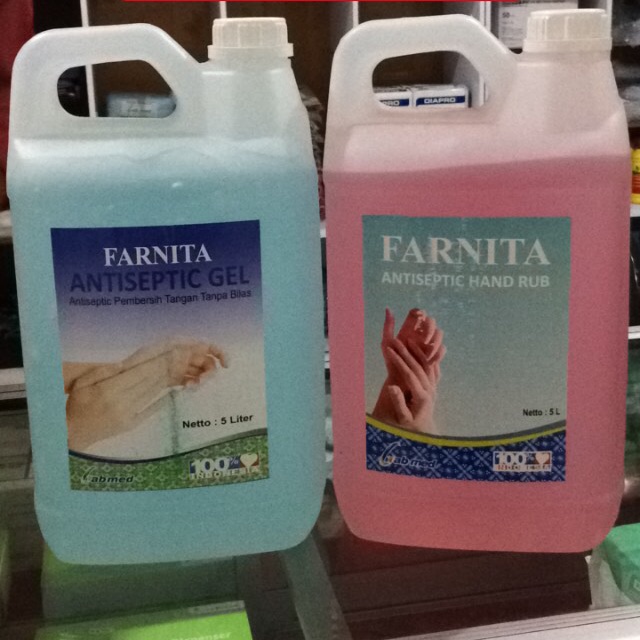 Jual ANTISEPTIK HAND RUB FARNITA 5 liter | Shopee Indonesia