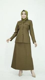 Jual Seragam Re Bonia Baju Dinas PDH Kheki Tua Saku Dada Seragam ASN,PNS,GURU,Seragam ASN Kheki ...