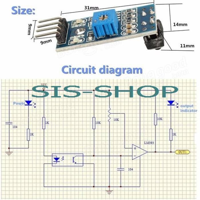 Jual TCRT 5000 5000L TCRT5000 TCRT5000L LINE TRACKING SENSOR MODULE ...