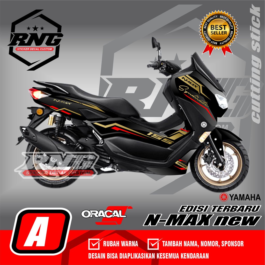 Jual STICKER NMAX VARIASI TERBARU Sticker Nmax Stiker Stripping Motor ...