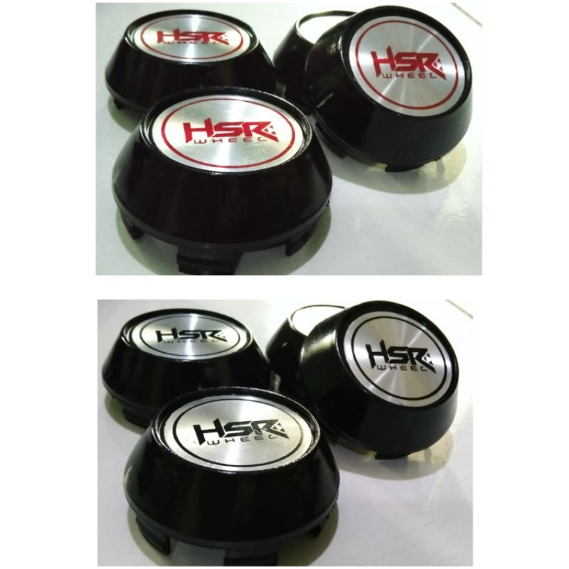 Jual Dop Center Velg Hsr Variasi Kerucut Hitam 6,5cm Logo Tulisan Hitam ...