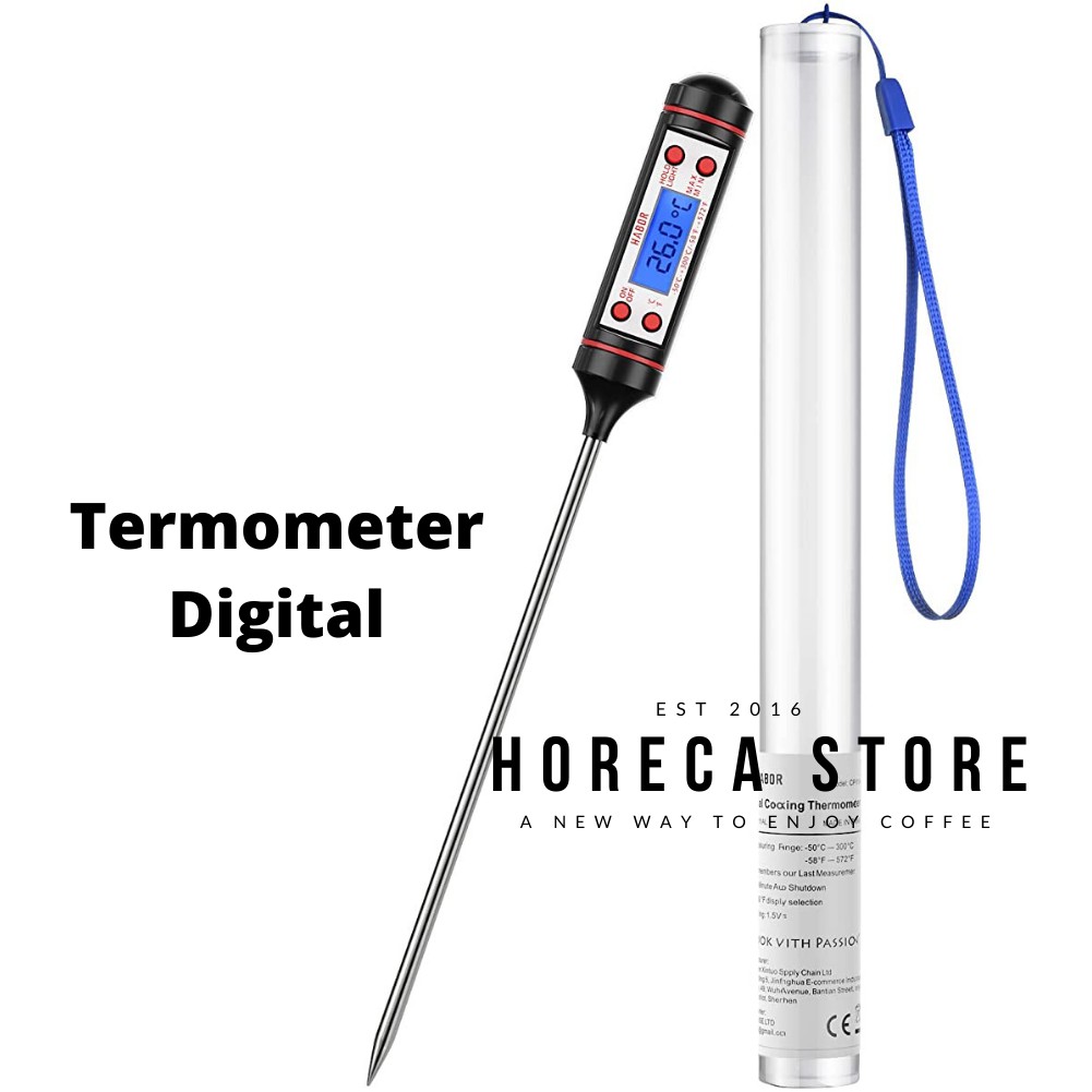 Jual Termometer Dapur Digital / Thermometer Kopi Susu Minyak Daging BBQ ...
