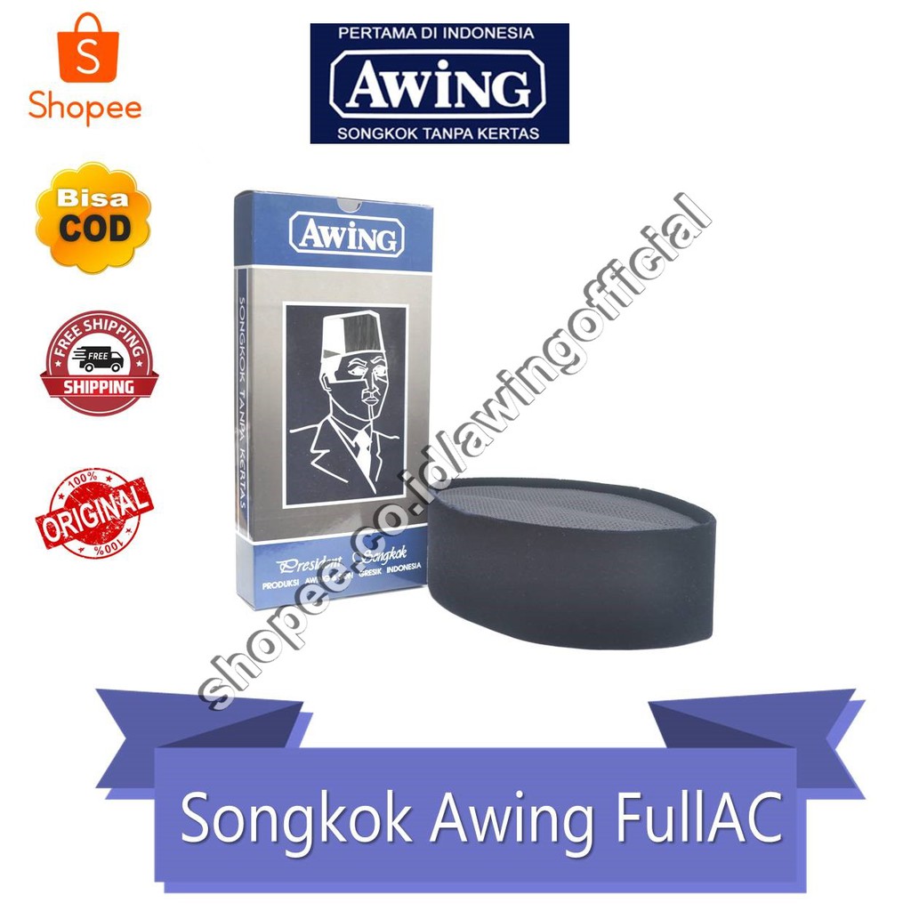Jual Songkok Awing Full AC Peci Awing Official Asli | Shopee Indonesia