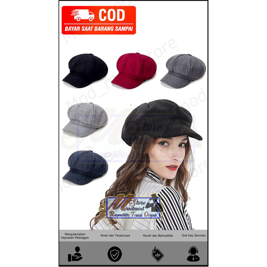 Jual TOPI APOLLO DEWASA / TOPI PET APOLLO PRIA / TOPI APOLO NEWSBOY ...