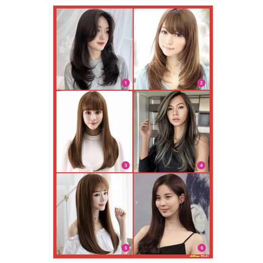 Jual Gambar Poster Model Rambut Salon / Barbershop Perempuan Dewasa ...