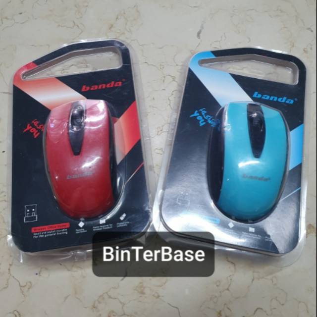 Jual Mouse wireless banda mv100 optical 2.4Ghz mouse with nano receiver ...