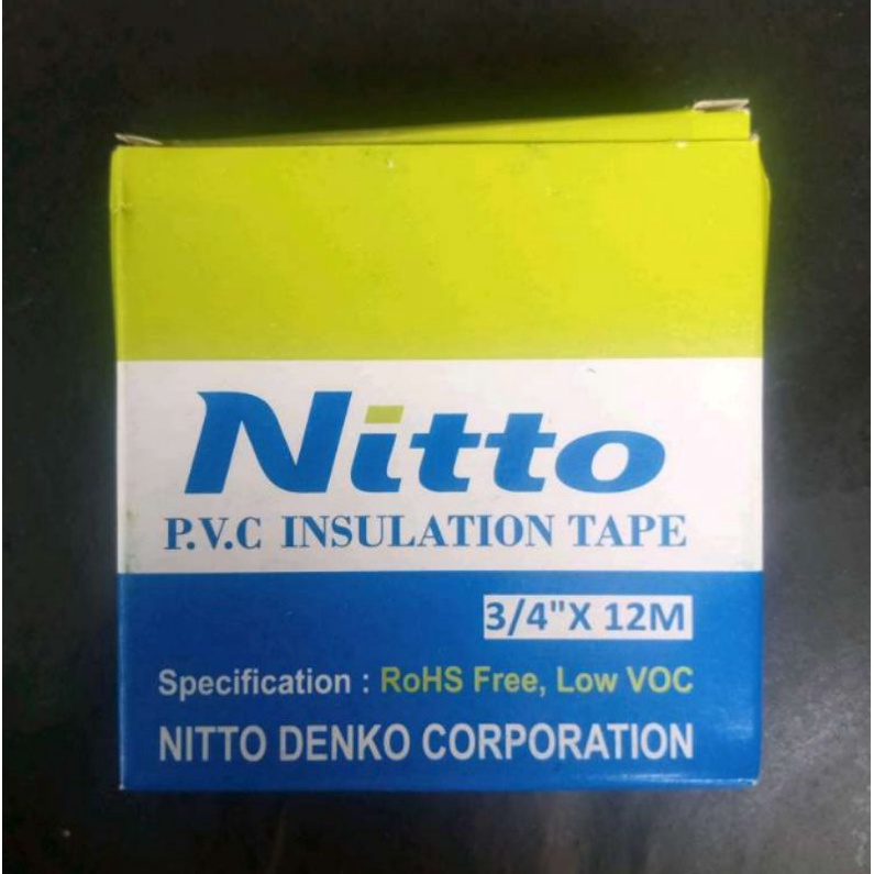 Jual Isolasi Isolatif Listrik Merk Nitto No 21P Warna Merah Ukuran 19mm ...