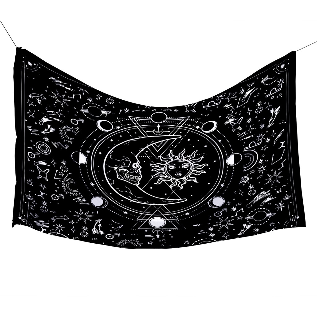 Jual Tapestry Bendera Baphomet Satanic Goat Head Satan Symbol Tarot ...