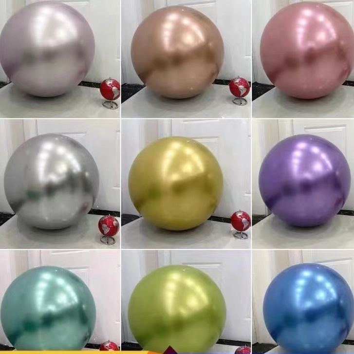 Jual Balon Latex 18 Inch Metalik Chrome / Balon 18 inch Krom Metalic ...