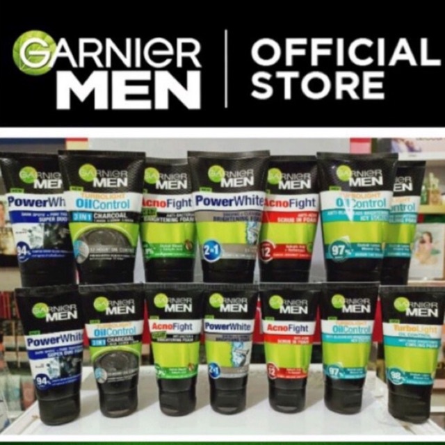Jual Garnier Men Facial Wash Sabun Muka Power White Turbo Bright Oil ...