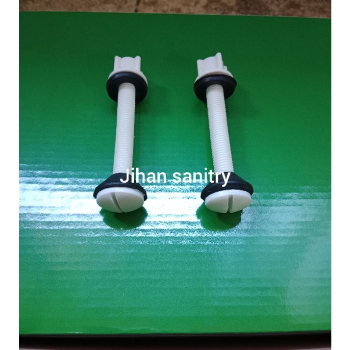 Jual Baut pvc tangki kloset duduk / skrup plastik | Shopee Indonesia