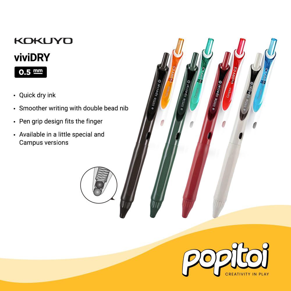 Jual KOKUYO viviDRY Gel Pen 0.5 mm Pulpen | Shopee Indonesia