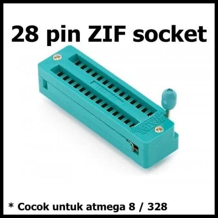 Jual ZIF Socket Soket DIP 28 28P 28Pin IC Universal untuk ATMEGA 8 328 ...