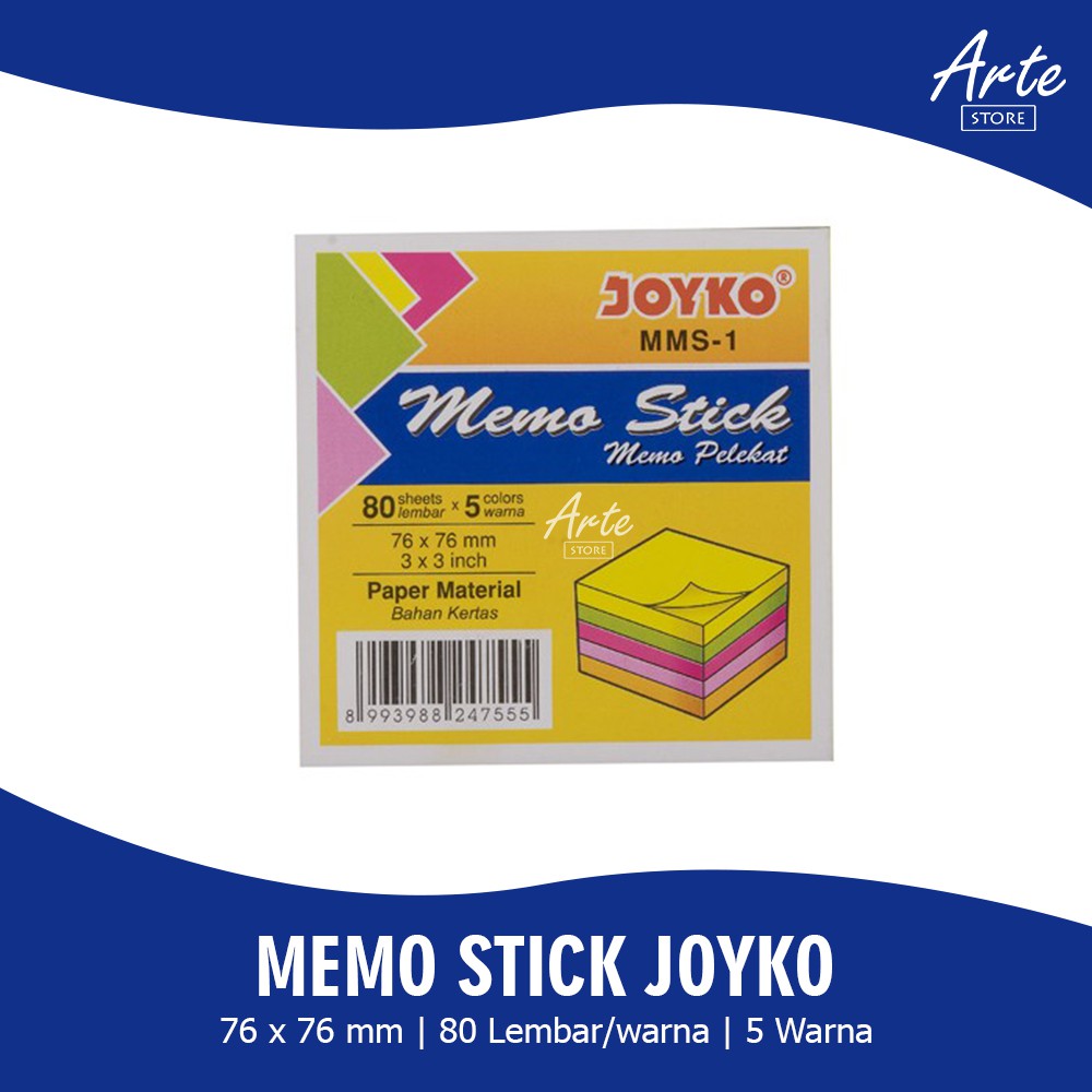 Jual Memo Stick - Joyko Sticky Note MMS-1 | Shopee Indonesia