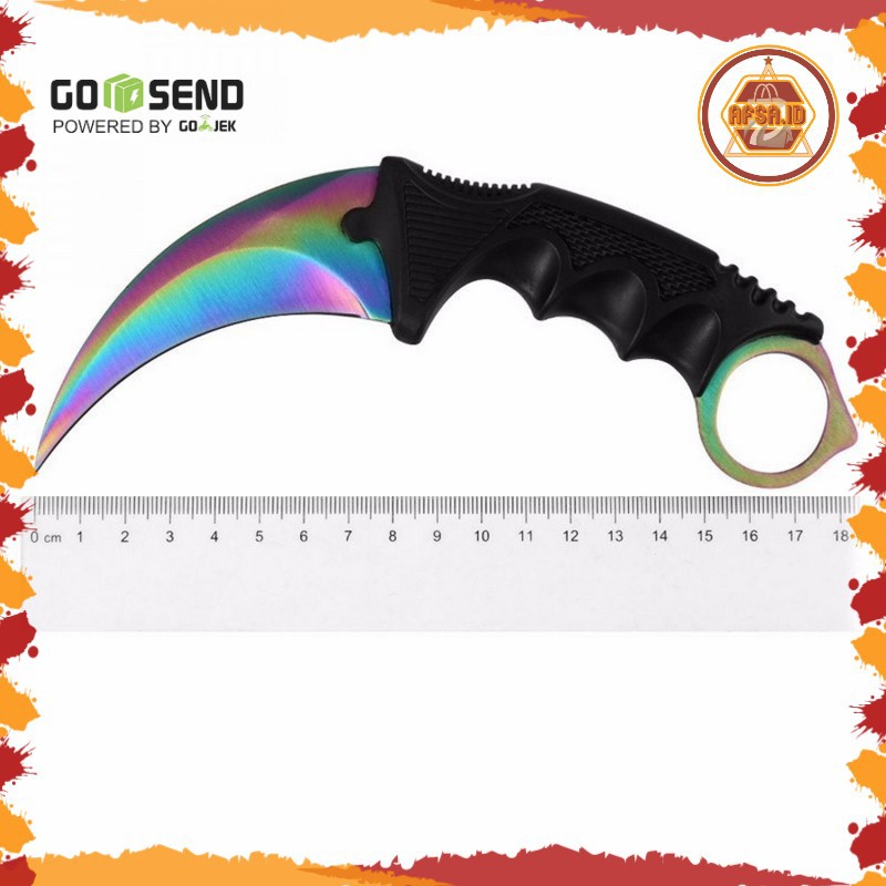 Jual Vastar Pisau Karambit CS GO Collector Knife - Fiesta Stripe | Shopee Indonesia