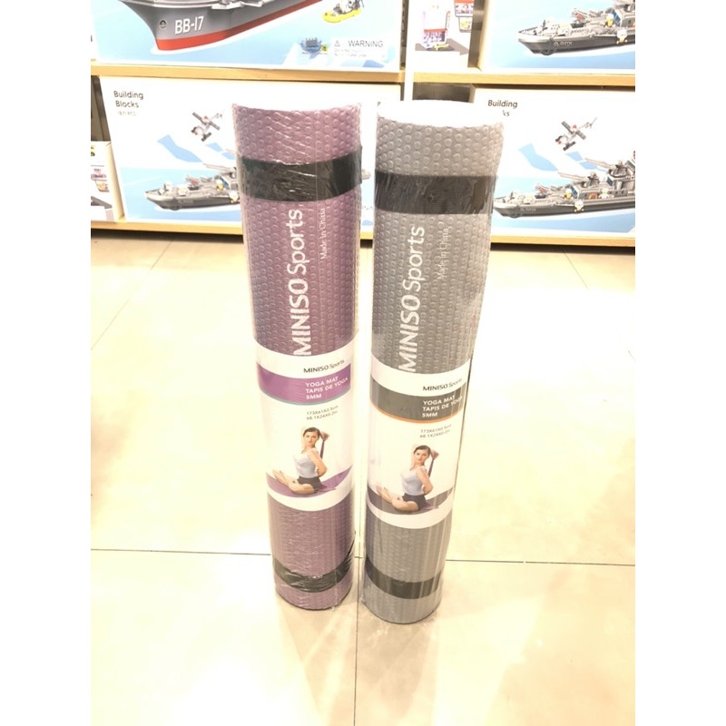 Jual 5mm ANTI SLIP YOGA MATT MINISO MATRAS YOGA NEW ARRIVAL BINTIK ...