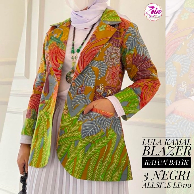 Jual PROMO 11.11 / BLAZER BATIK WANITA / BLAZER TENUN BATIK WANITA ...