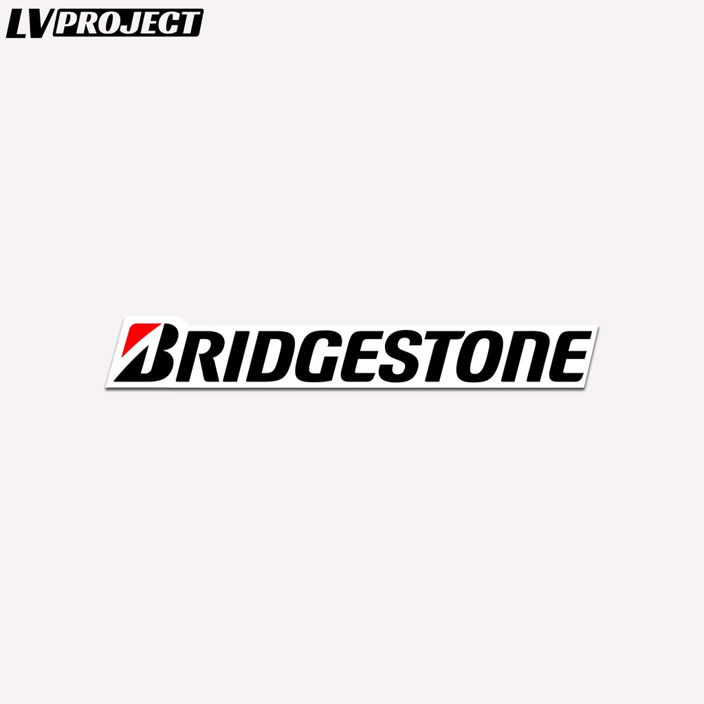 Jual Stiker Sponsor BRIDGESTONE Panjang 10cm Hitam Laminasi Glossy ...