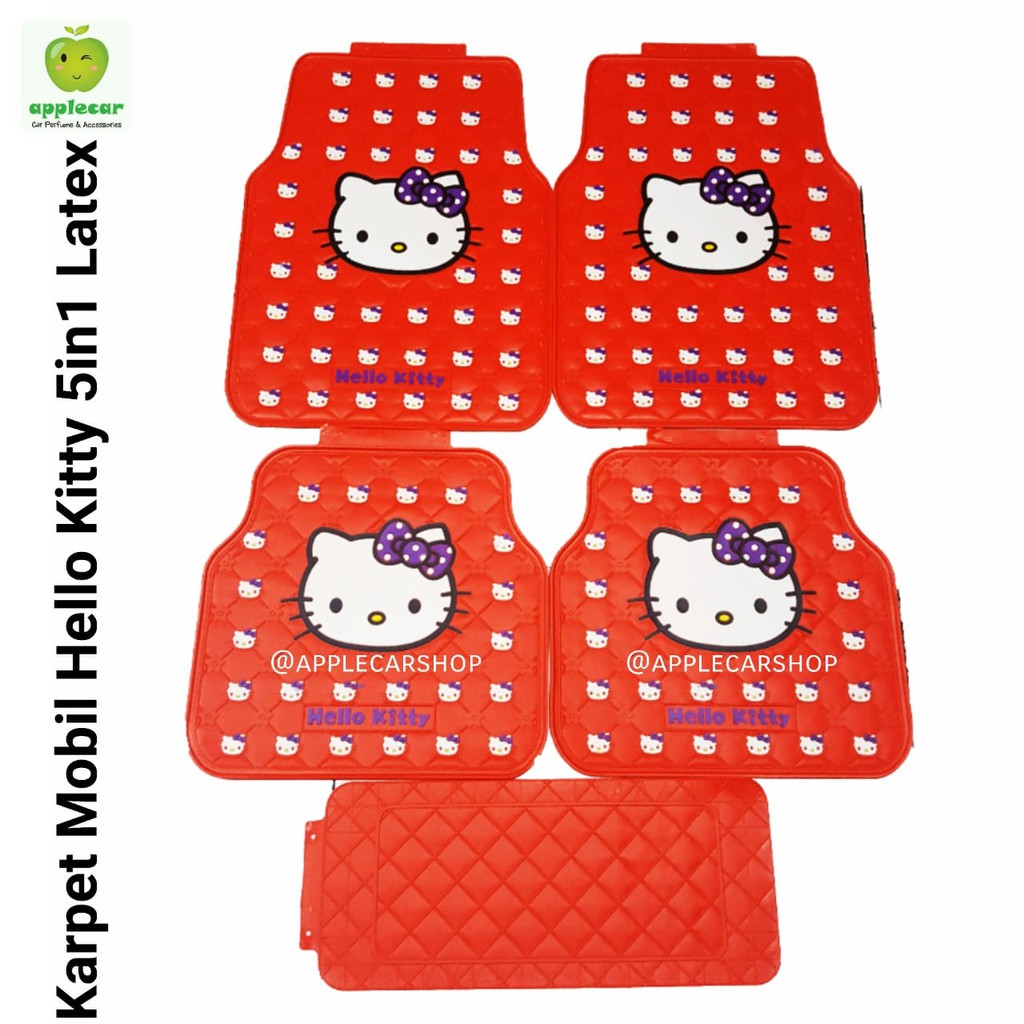 Jual Karpet Mobil Hello Kitty Merah 5in1 | Shopee Indonesia