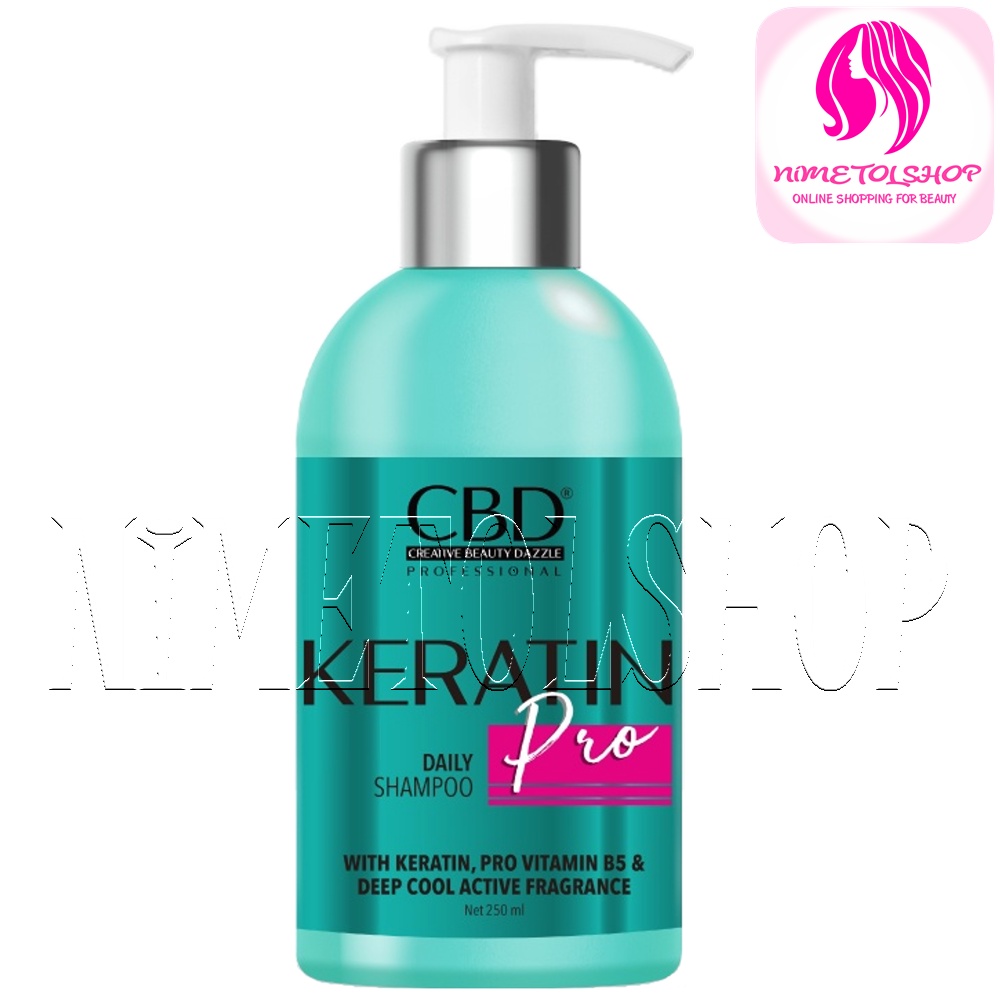 Jual ️ NIMETOLSHOP ️ CBD Keratin Pro Daily Shampoo 250ml Shampo Sampo ...