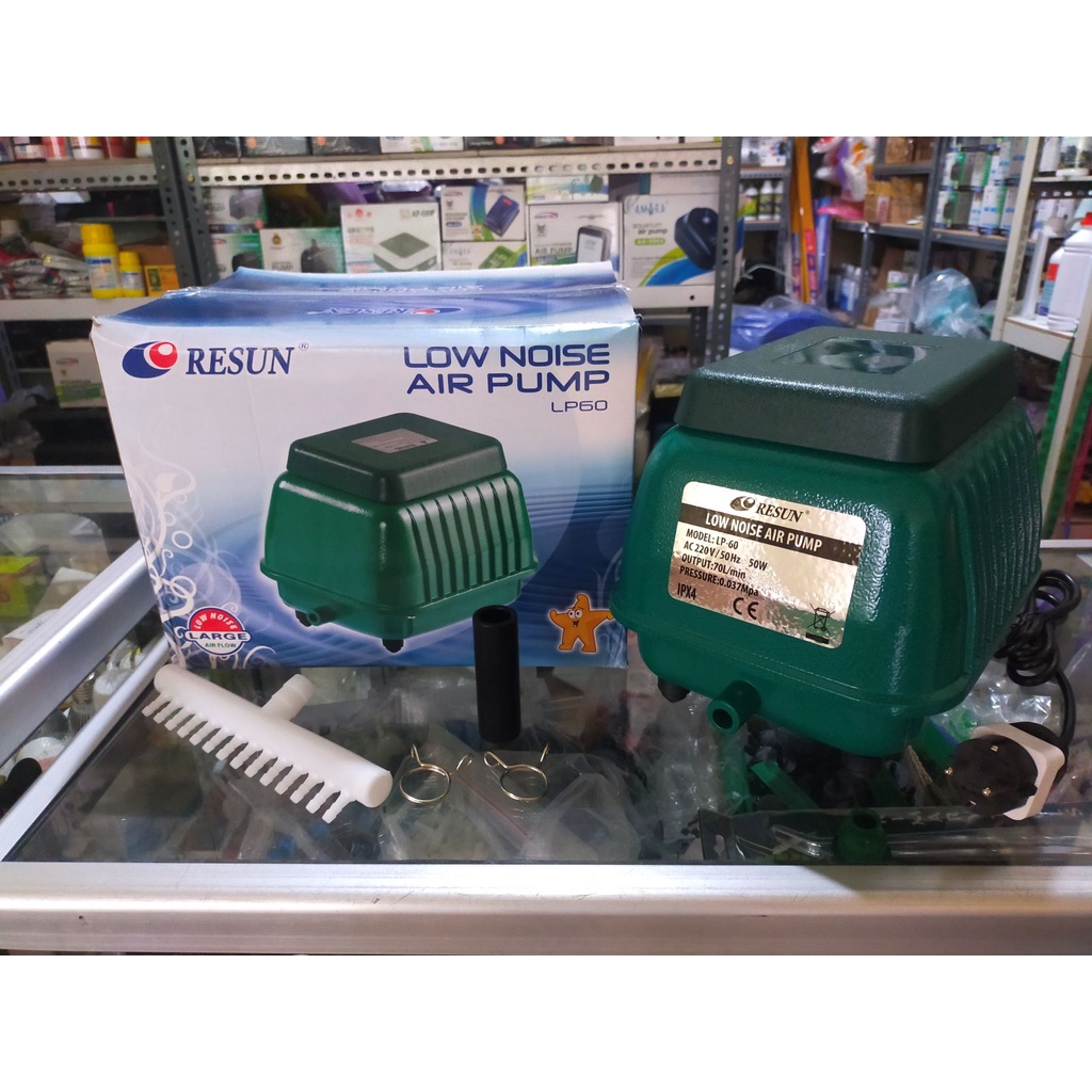 Jual LP60 LP-60 RESUN AIR PUMP AIRATOR AERATOR POMPA UDARA AQUARIUM ...