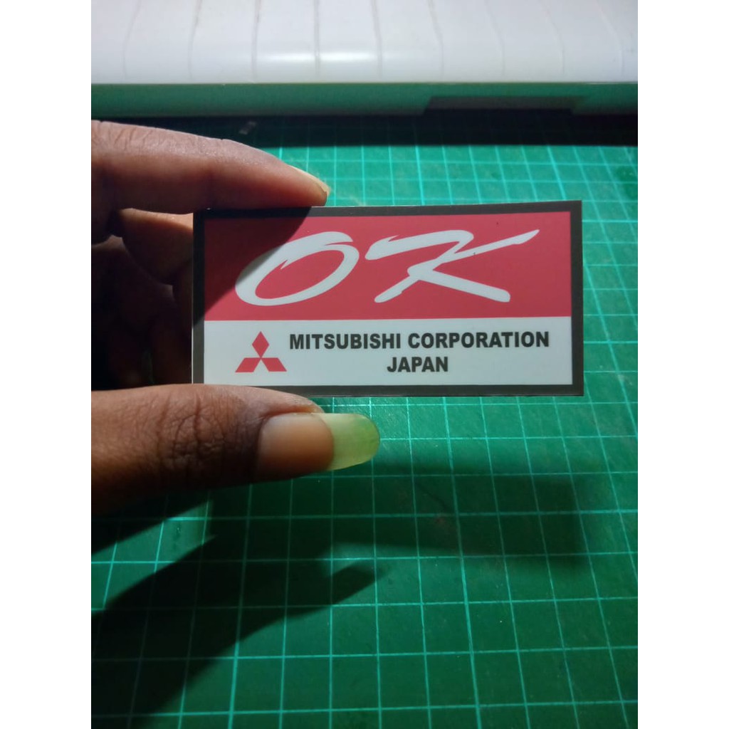 Jual Ready Stock Stiker JDM MITSUBISHI OK Sticker Mobil Printing ...