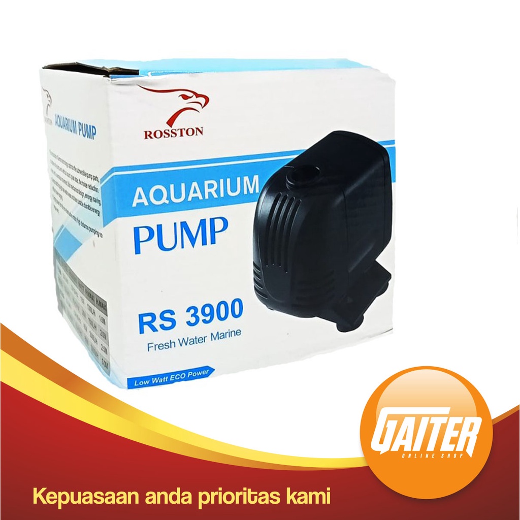 Jual Pompa Kolam Pompa Hidroponik Aquarium Rosston RS 3900 (3000 l/h ...