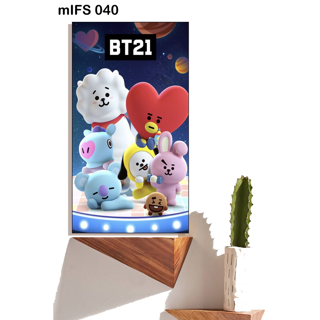 Jual Hiasan Dinding K-POP BTS BT21 Wall Decor Poster Kayu Hiasan Kamar Hiasan kantor Dekorasi ...
