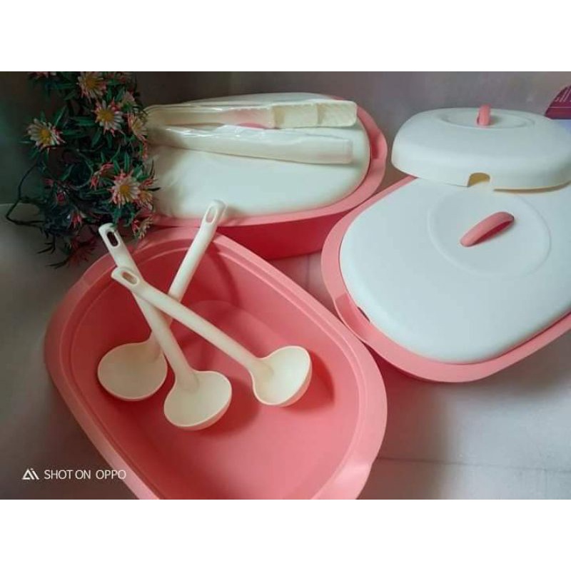 Jual Wadah Saji | Wadah Sayur Ecer Satuan Vienna Family Peach Set Of 3 ...