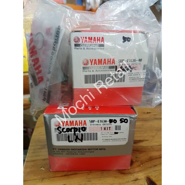 Jual Piston Kit Scorpio Ori YGP (OS Std,50,100) | Shopee Indonesia