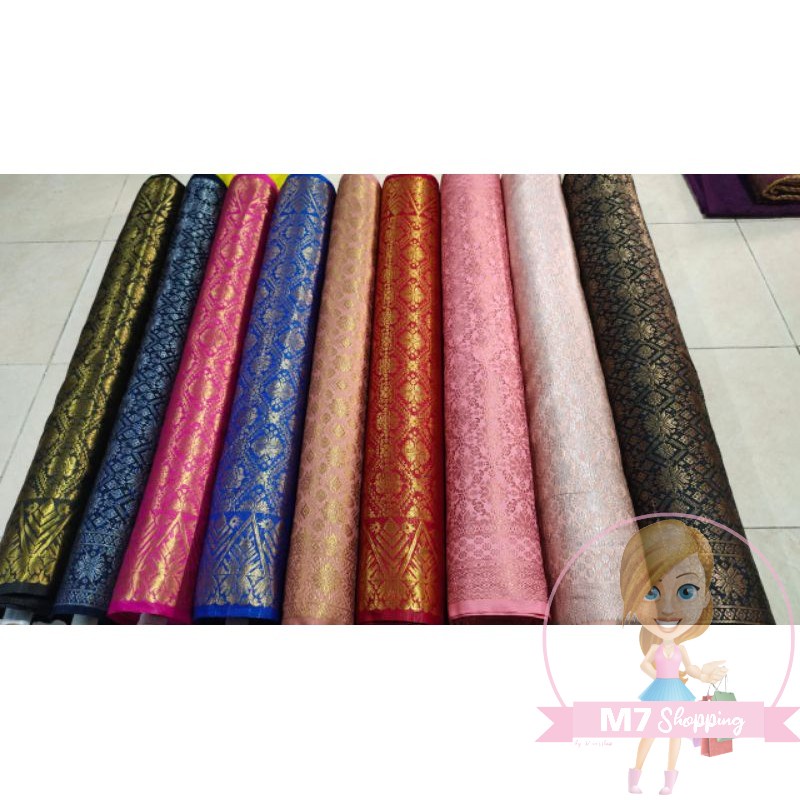 Jual M7 Songket Semi palembang,songket mesin,songket meteran,bahan songket semipalembang,songket ...