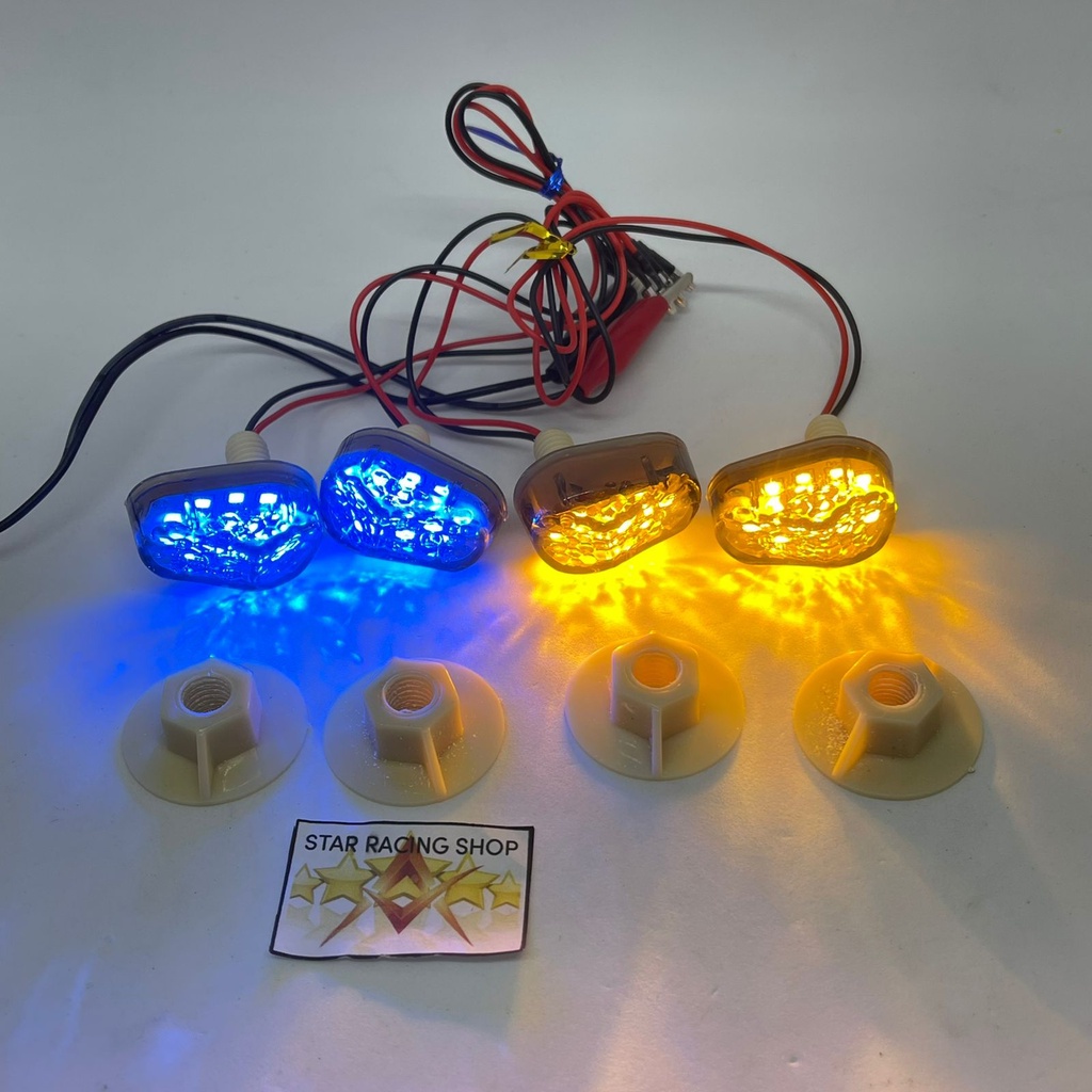 Jual LAMPU SEN TEMPEL OVAL MINI SEIN LED UNIVERSAL / SEN SEIN LED TEMPEL FAIRING MODEL JEMPOL ...