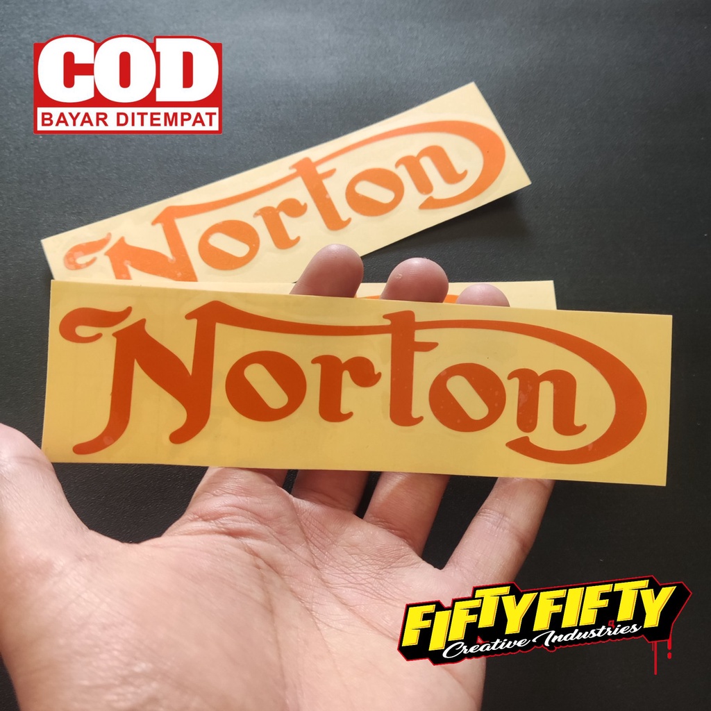 Jual Stiker Cutting NORTON Stiker Cuting Motor Stiker Kating Mobil ...