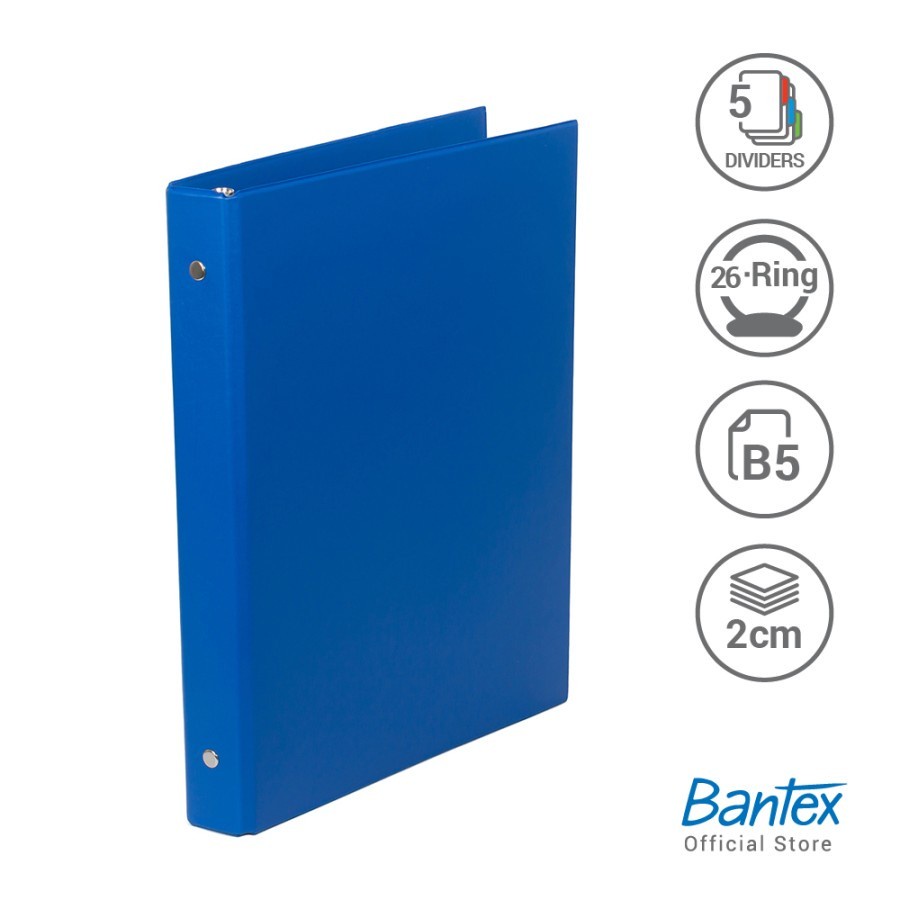 Jual BUKU BINDER NOTE B5 BANTEX 1326 WARNA COBALT BLUE | Shopee Indonesia