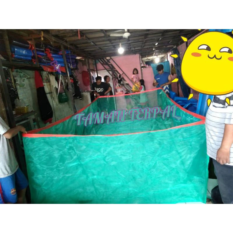 Jual JARING KERAMBA IKAN KOTAK 4x2x1 /KASSA HIJAU/WARING/JARING IKAN ...