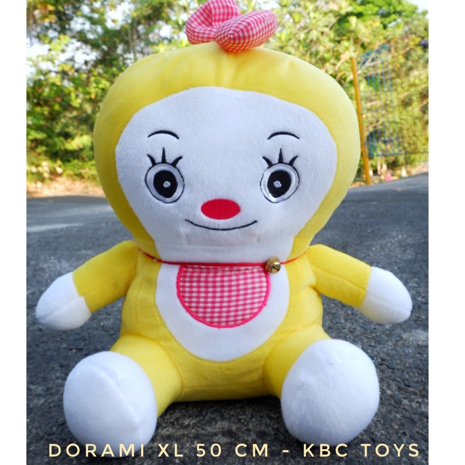 Jual boneka dorami XL ukuran 40 Cm / boneka adik doraemon kuning XL KBC ...